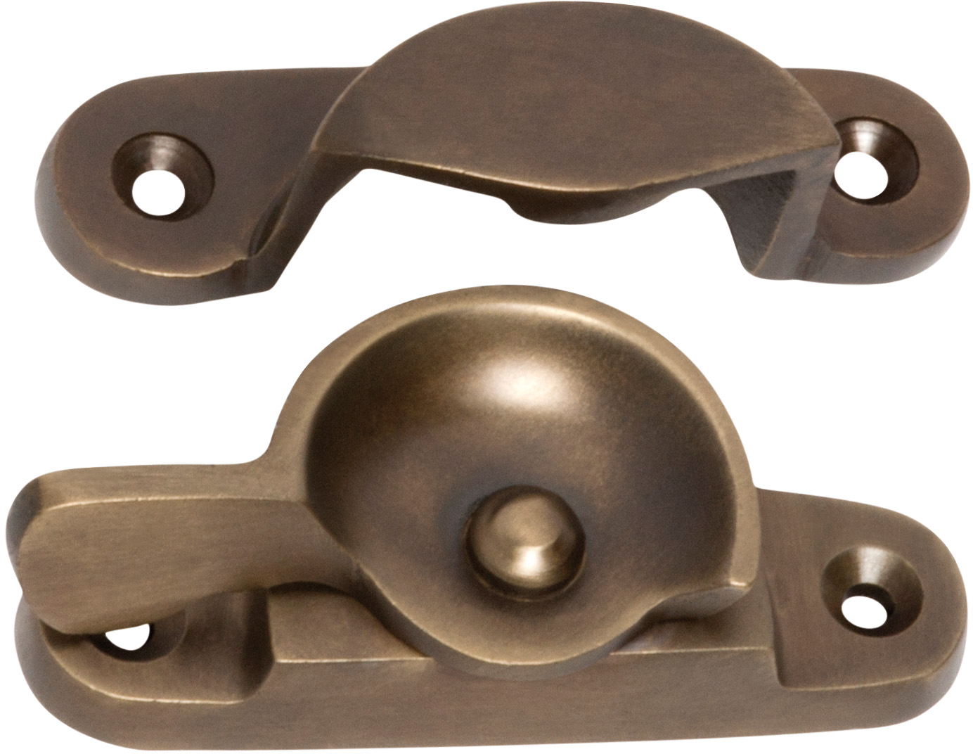 Classic Sash Fastener - Antique Brass - TradCo