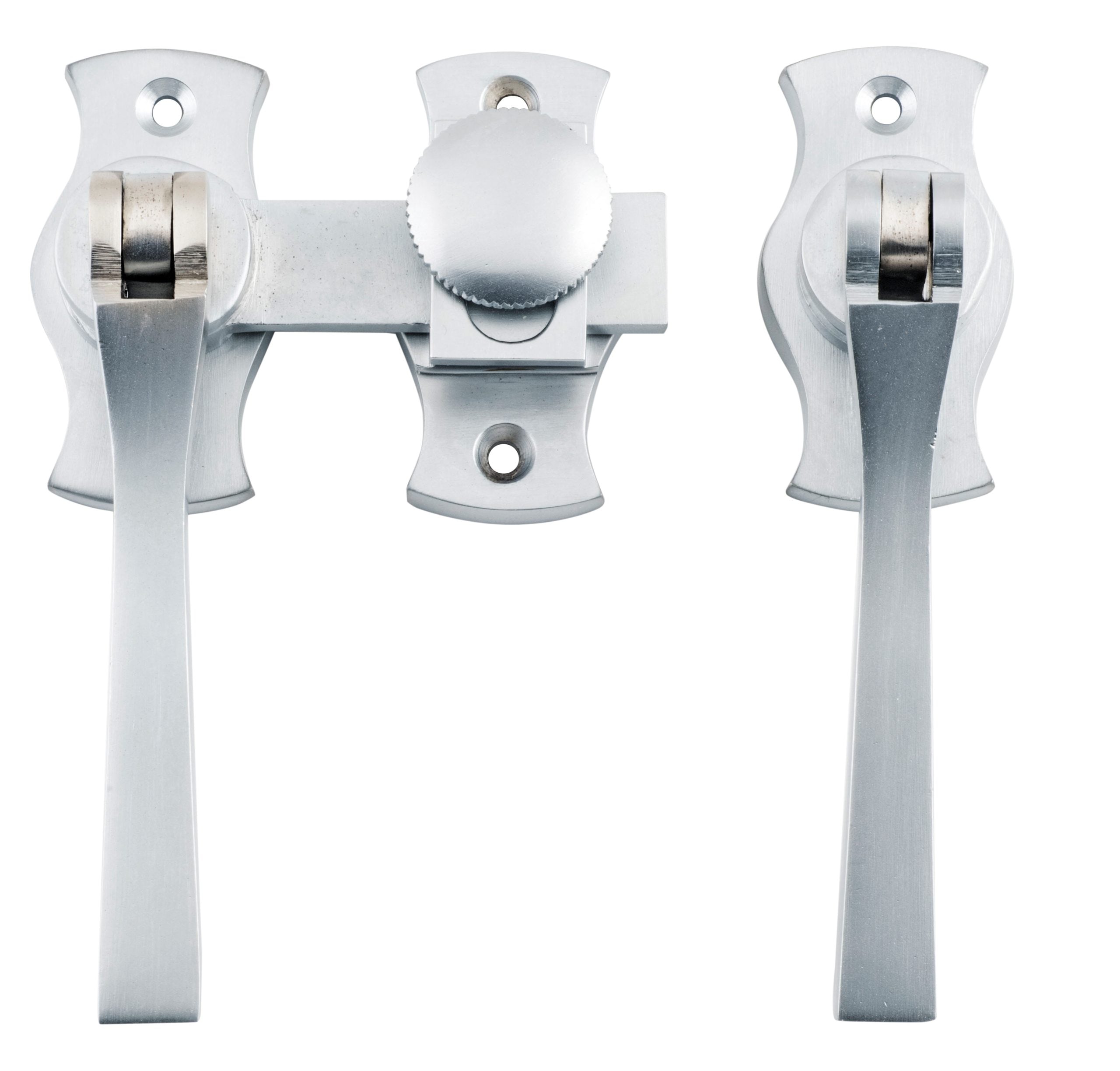 Square French Door Fastener Satin Chrome TradCo