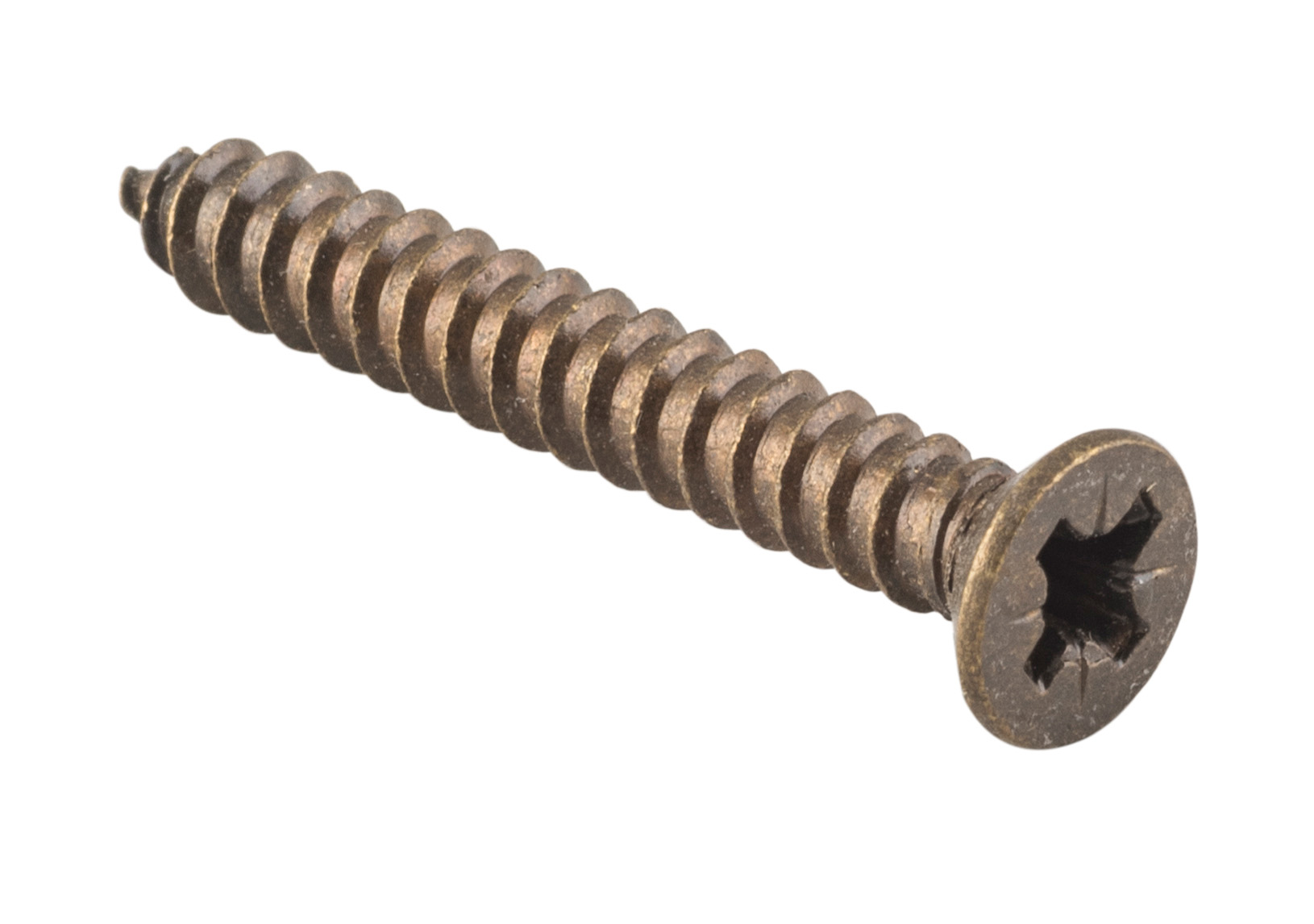 Hinge Screws - Stainless Steel L32mm 10 Gauge - Antique Brass - TradCo